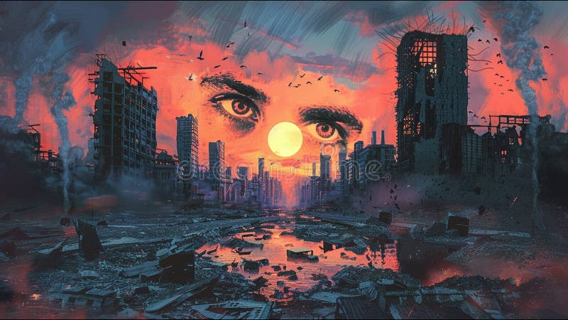 Post Modern Apocalypse Hellscape Brave New World 1984 Totalitarianism ...