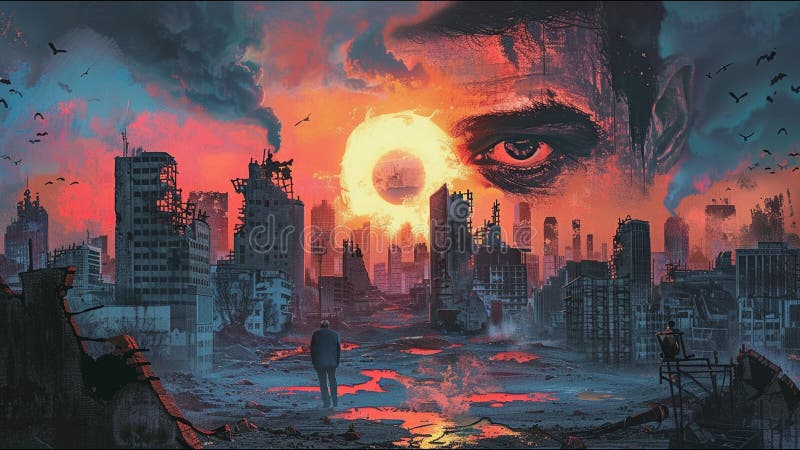 Post Modern Apocalypse Hellscape Brave New World 1984 Totalitarianism ...