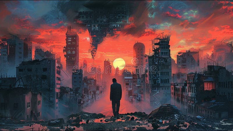 Post Modern Apocalypse Hellscape Brave New World 1984 Totalitarianism ...