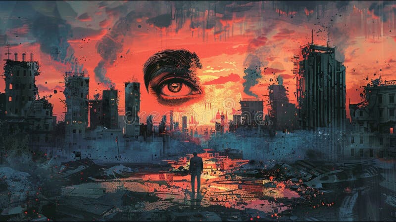 Post Modern Apocalypse Hellscape Brave New World 1984 Totalitarianism ...