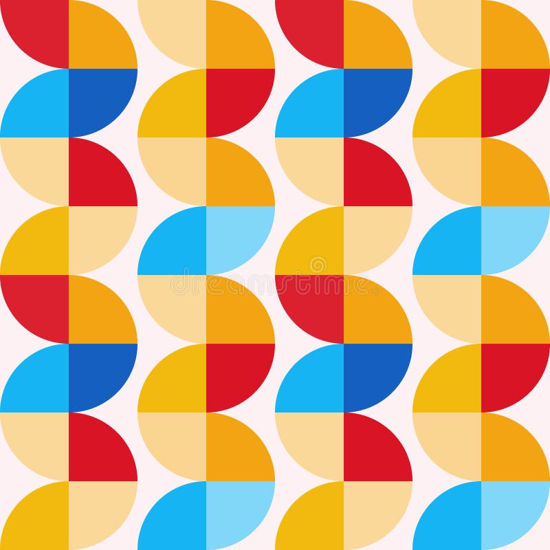 Post Modern Retro Wavy Circle Stripes Vertical Wave Print, Geometric ...