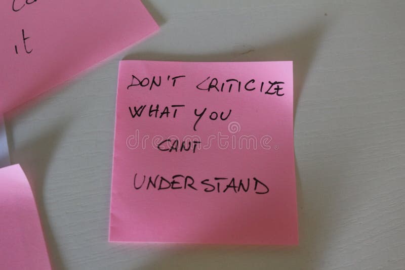 Post-it with Motivational Phrases Stock Image - Image of white, sticky ...
