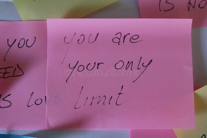 Post-it with Motivational Phrases Stock Photo - Image of message, post ...