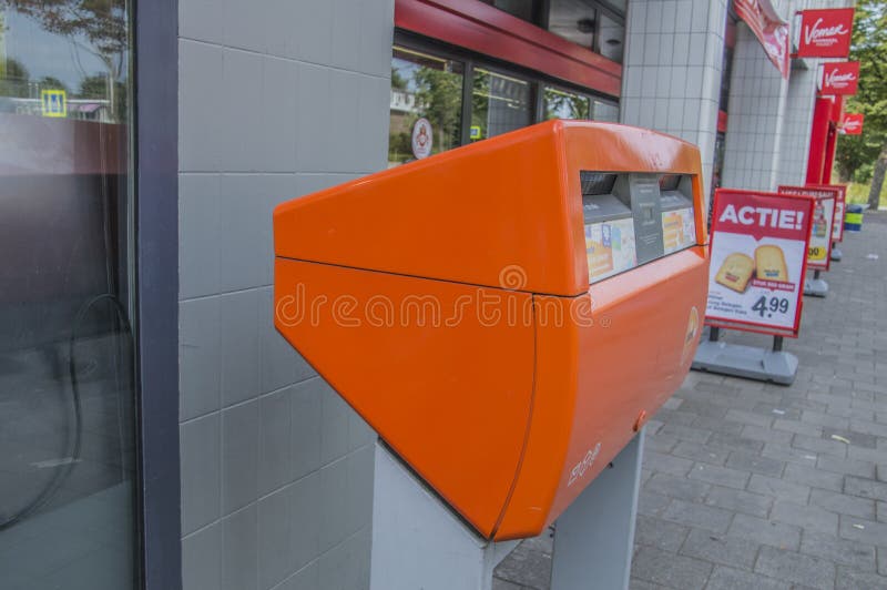 Post.nl Post Box At Amsterdam The Netherlands 2018 Editorial ...