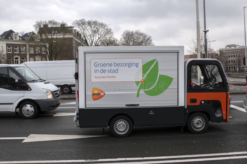 Post.nl Mini Truck at Amsterdam the Netherlands 12-3-2024 Editorial ...