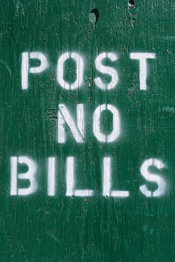 Post no Bills stock image. Image of texture, bills, post - 15836559