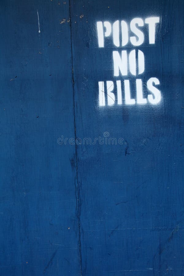 Post no bills stock image. Image of grunge, sidewalk - 164001073