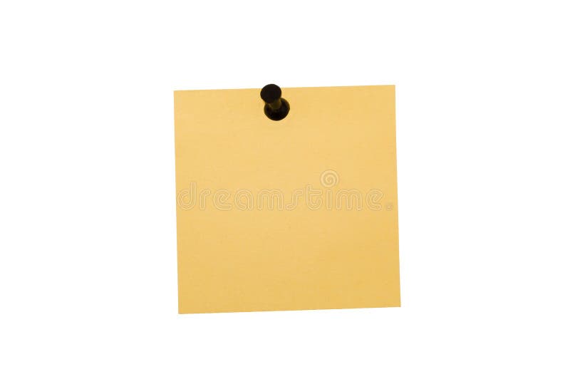 Simple empty post it note stock illustration. Illustration of ...