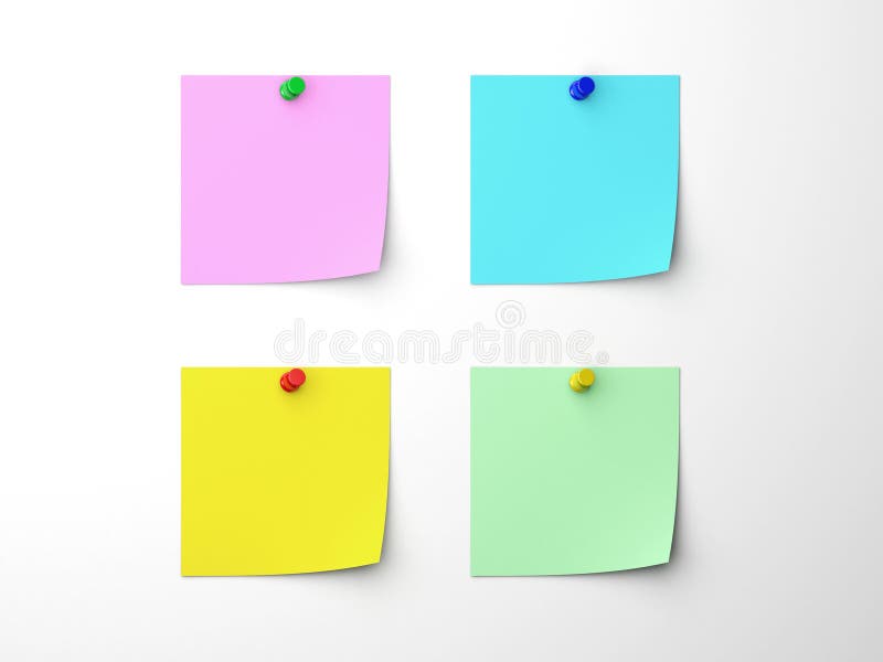 Post it Note stock illustration. Illustration of scribble - 15804481