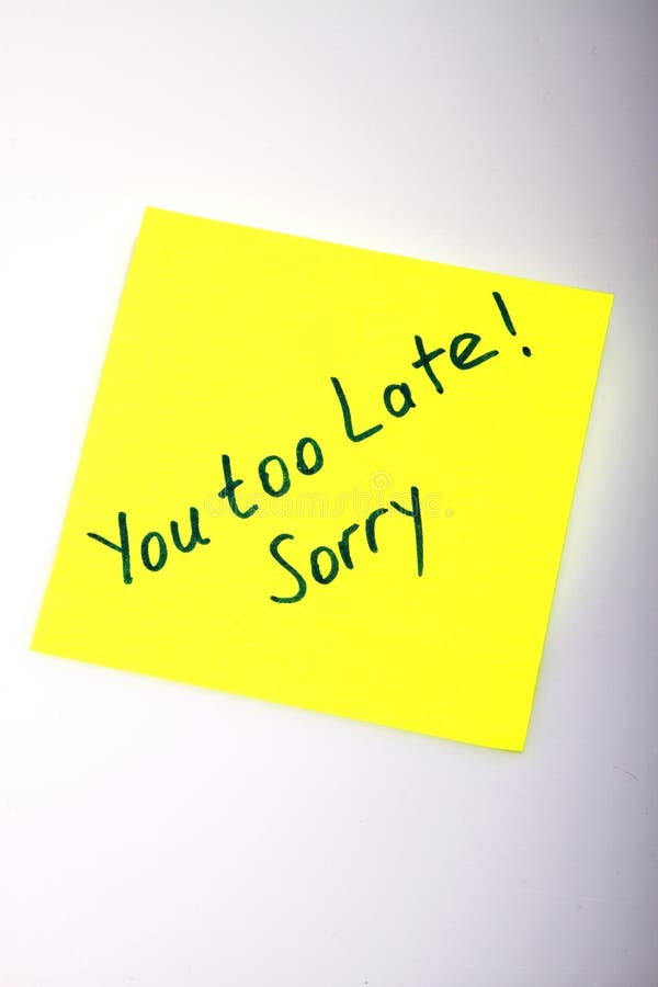 Post it Note with I M Sorry Stock Image - Image of notice, bulletin ...