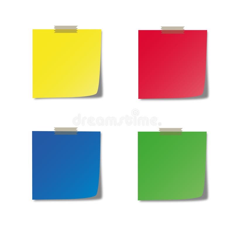 Post-it Note stock vector. Illustration of information - 27471207