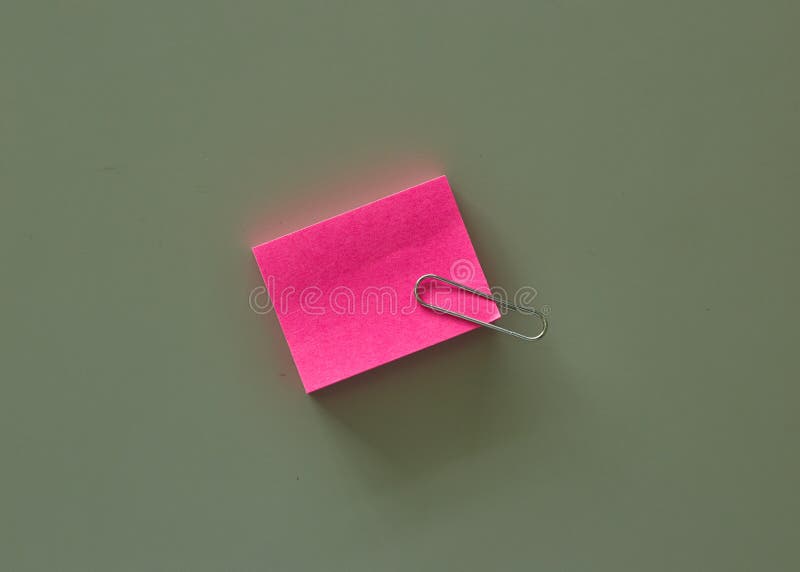 Post it Note and Clips Top View Desk Stock Photo - Image of board, desk ...