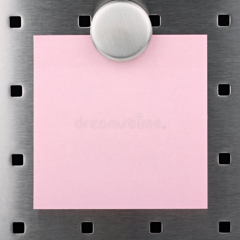 Post-it note I stock image. Image of aluminum, post, perforated - 18234003