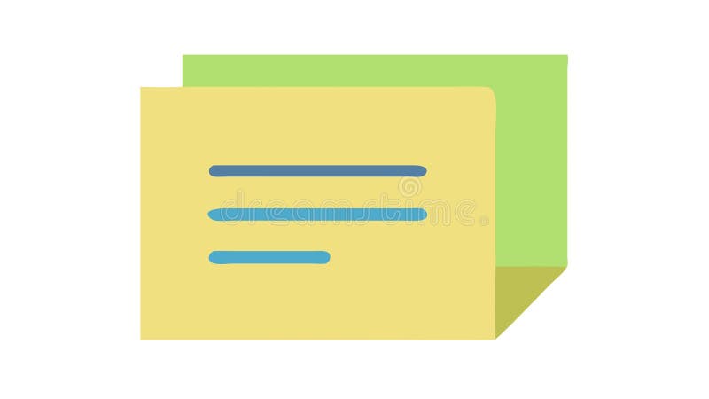 Post-it Note Icon for Reminders and Important Messages, Vector Design ...