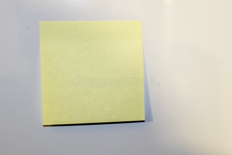 Post-it Note with No Text. Empty. Stock Photo - Image of symbolizing ...