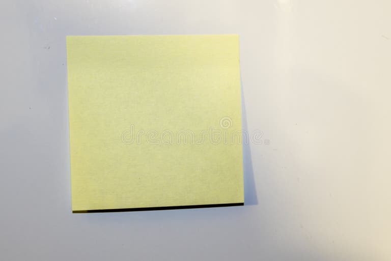 Post-it Note with No Text. Empty. Stock Photo - Image of symbolizing ...