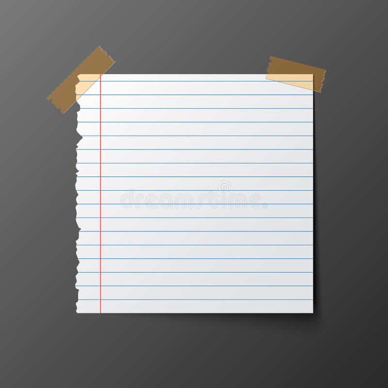 Post Note Paper with Shadow Stock Vector - Illustration of element ...
