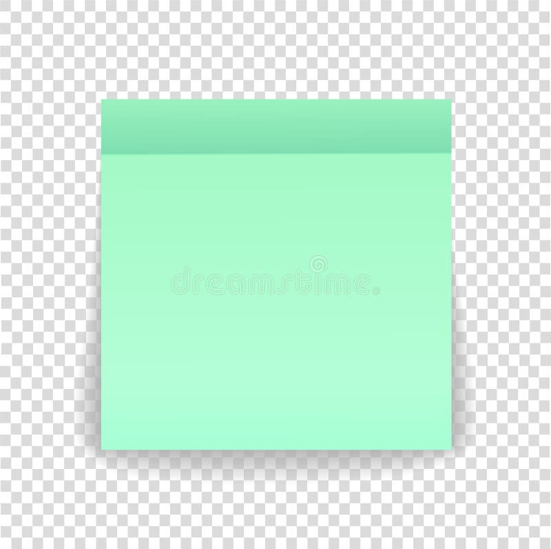 Post Note Sticker Set Isolated on Transparent Background. Paper Stock ...