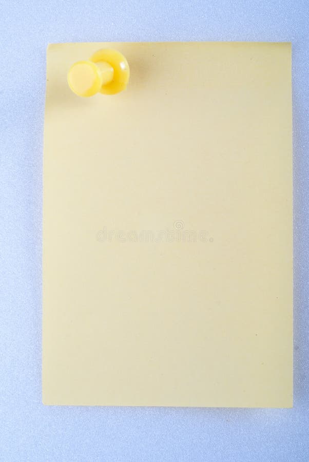 Post-it Note With Pin Picture. Image: 8743387