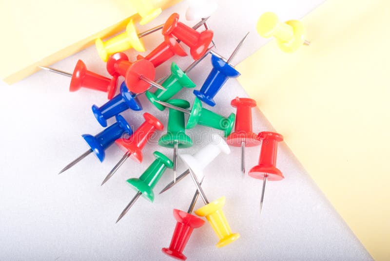 Post-it note with pin stock image. Image of billboard - 8879241