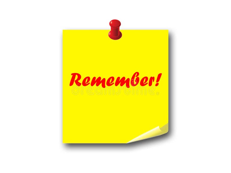 Remember Post Notes Stock Illustrations – 2,760 Remember Post Notes ...