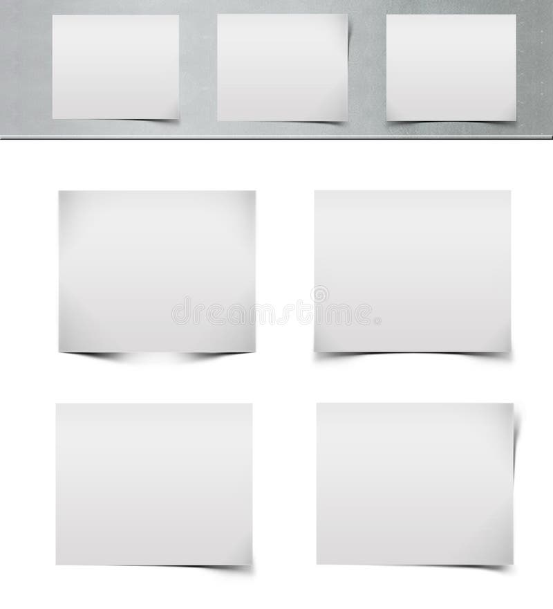 Paper notes stock vector. Illustration of sheet, message - 22975384
