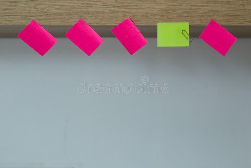 Post it Note Stick on the Wooden Floor Stock Image - Image of list ...