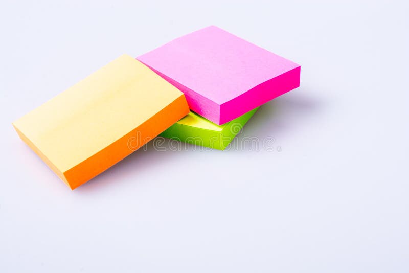 Post Note Sticker for Taking Notes in Hand Stock Photo - Image of ...