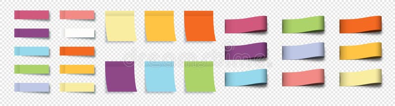Post Note Stickers. Sticky Notes. Stickers with Sheets and Labels ...