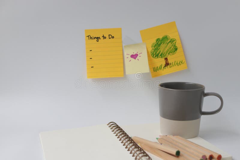 Things To Do List on White Background Stock Image - Image of notes ...