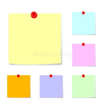 Post-it notes 2 stock vector. Illustration of board, page - 42740833