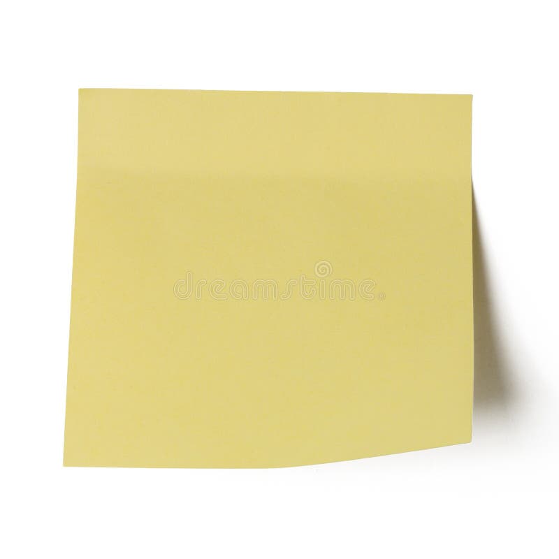 The Post-it Notes for Writing Messages Isolate on White Stock Image ...
