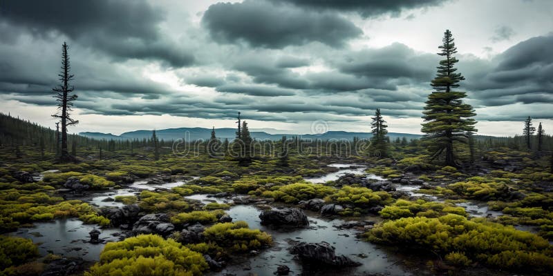Post-nuclear Wilderness. Landscape Transformed by Nuclear Fallout ...