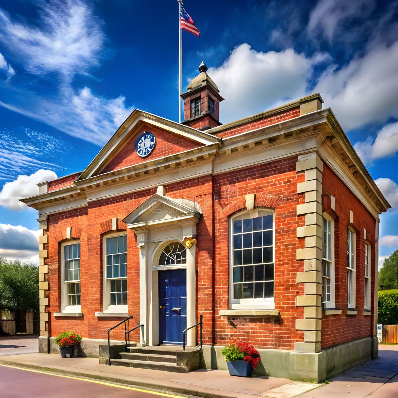 Post Office Very Nice and Clear Stock Illustration - Illustration of ...