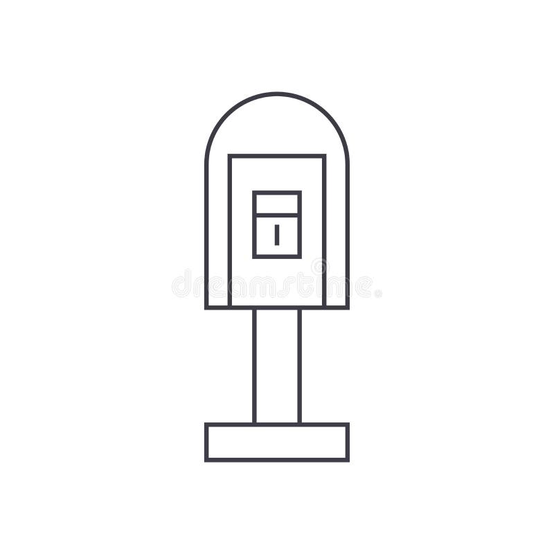 Post Box Linear Icon Concept. Post Box Line Vector Sign, Symbol ...