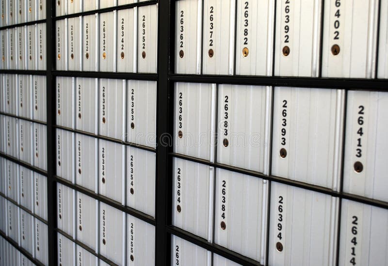 Post Office boxes stock image. Image of busy, office, order - 89495