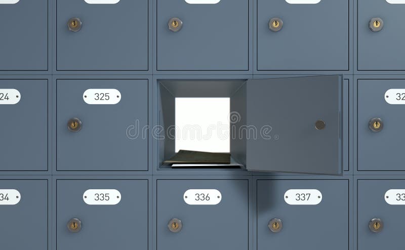 Post Office Boxes stock illustration. Illustration of door - 84077718