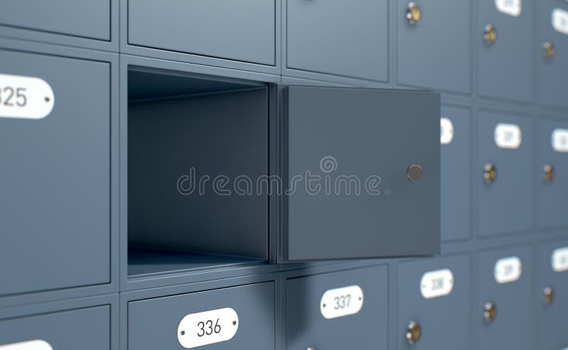 Post Office Boxes stock illustration. Illustration of secure - 84074424