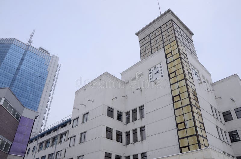 The Post Office Building, Built in the Style of Constructivism. Stock ...