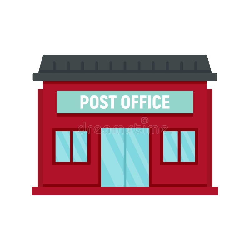Post Office, Postal Service Concept Banner, Flat Style Stock Vector ...