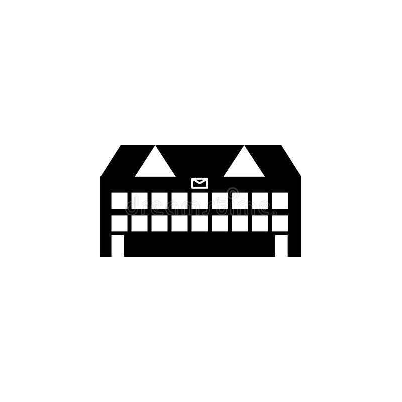 Post Office Building Outline Icon. Elements of Buildings Illustration ...