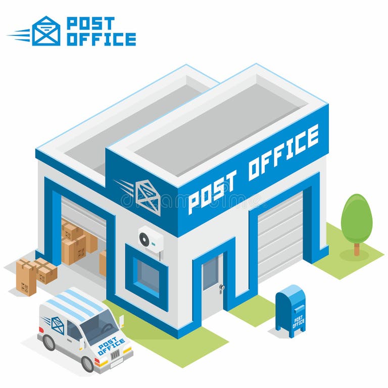 Cartoon Post Office Stock Illustrations – 10,750 Cartoon Post Office ...