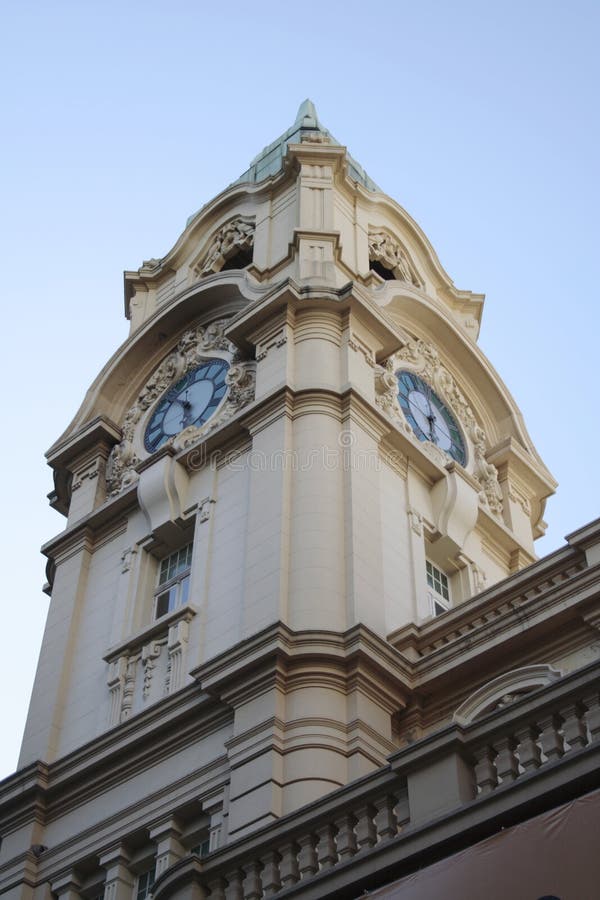 Post Office Clock Tower - Porto Alegre - Brazil Stock Photo - Image of ...