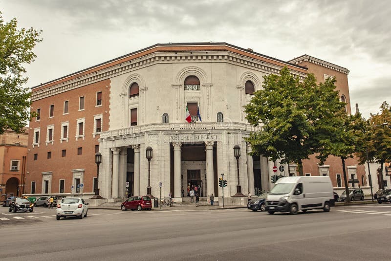 Post Office in Ferrara in Italy Editorial Photo - Image of romagna ...