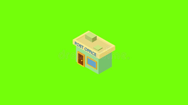 Post office icon animation stock footage. Video of customer - 217966746