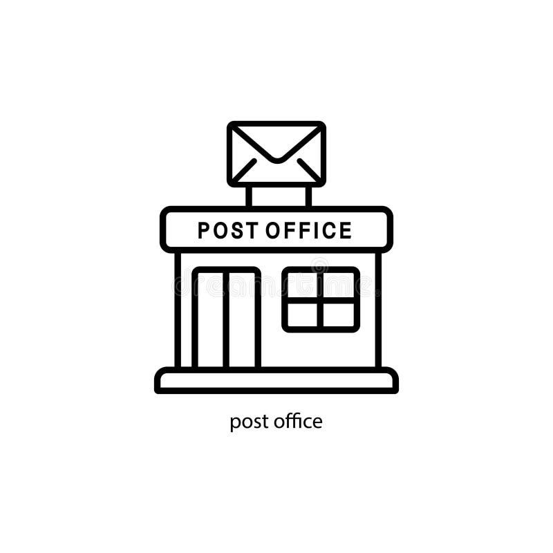 Post Office Icon from Delivery and Logistic Collection. Thin Linear ...