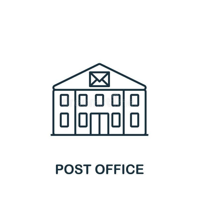 Post Office Icon. Monochrome Simple Icon for Templates, Web Design and ...