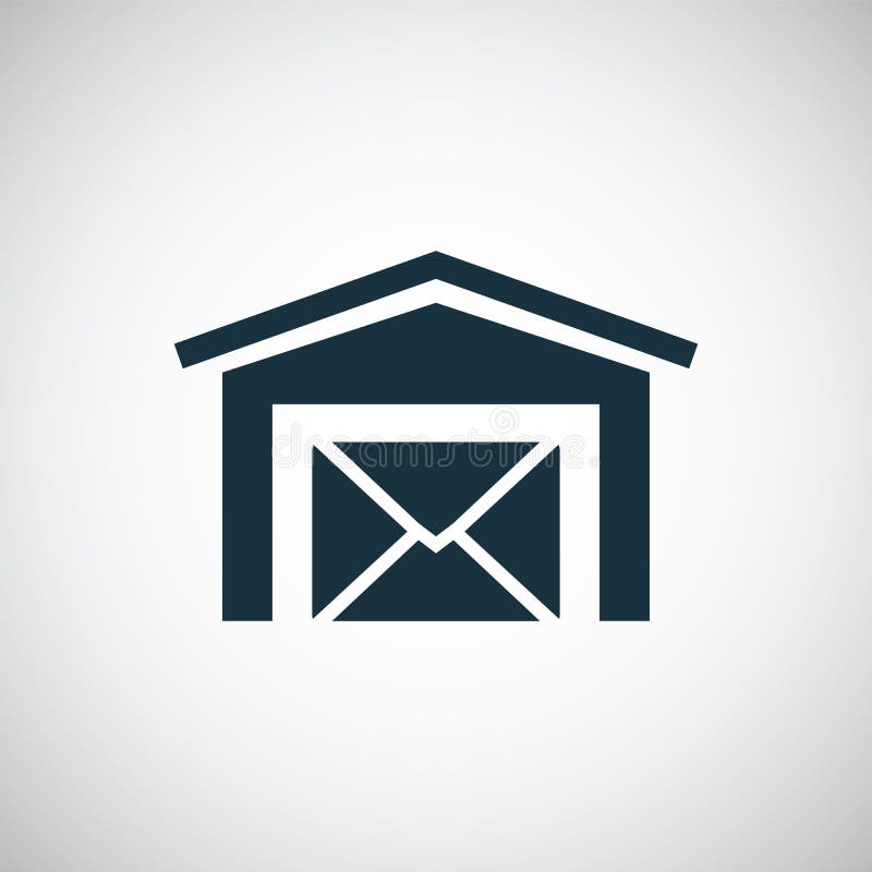 Post Office Icon Simple Concept Symbol Stock Vector - Illustration of ...