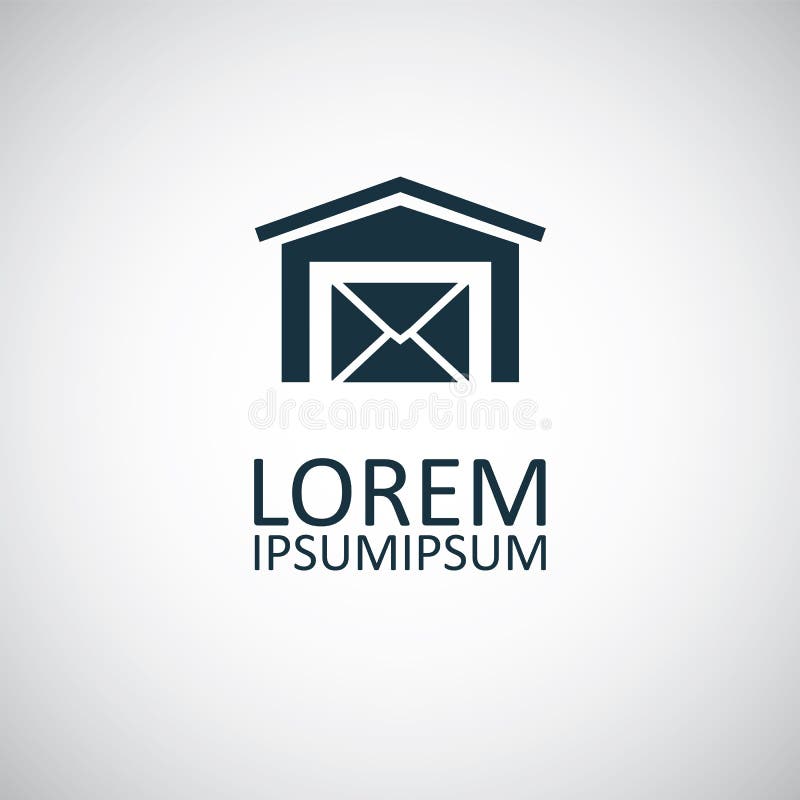 Post Office Icon. Simple Concept Symbol Stock Vector - Illustration of ...