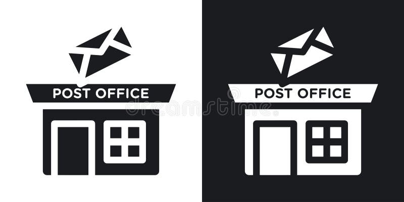 Post office icon vector stock vector. Illustration of button - 348264175